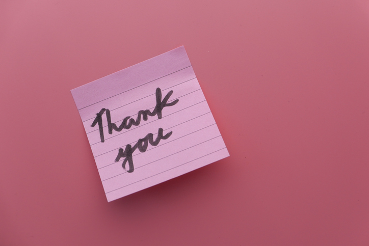 NATIONAL THANK YOU NOTE DAY